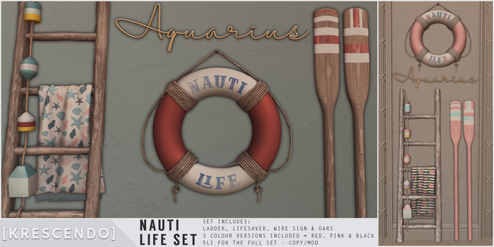 Second Life Marketplace - [Kres] Nauti Life Set
